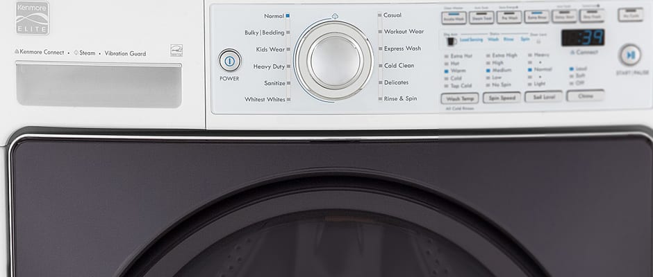 Kenmore Elite 41472 4.0 cu. ft. White Front Loading Washer With Steam ...