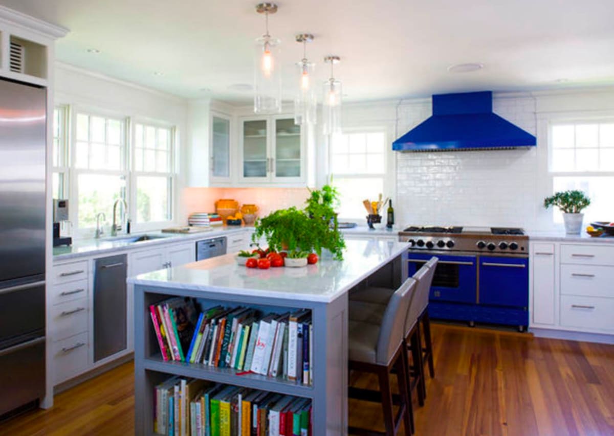 Warm up your white kitchen with a pop of color. - Reviewed
