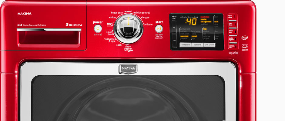 Maytag Maxima MHW6000XR Front-Load 4.3 cu. ft. Washing Machine In Red ...
