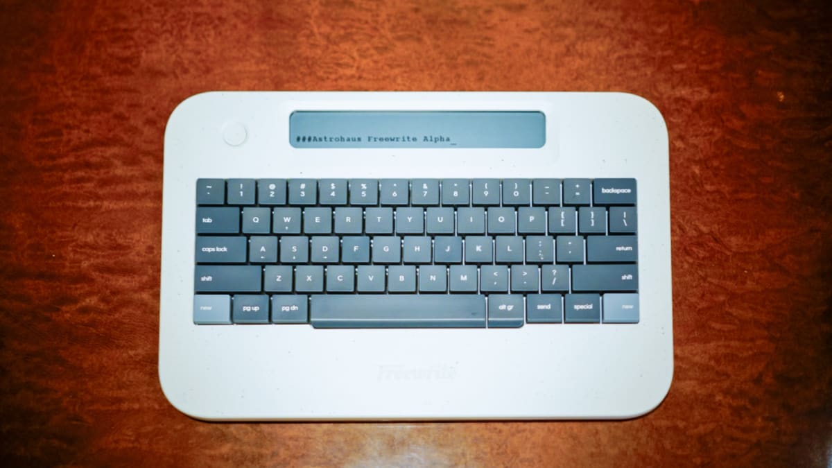 Astrohaus Freewrite Alpha is designed for focused writing and nothing ...